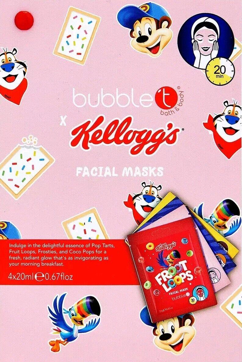 Kellogg's Breakfast Facial Sheet Mask Gift Set (4 X 20ml) Frosties ...